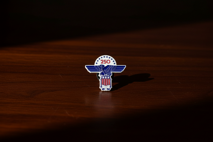 PAX 250 America Anniversary Pin - 1" pin – Deus Vult Lapel Pins