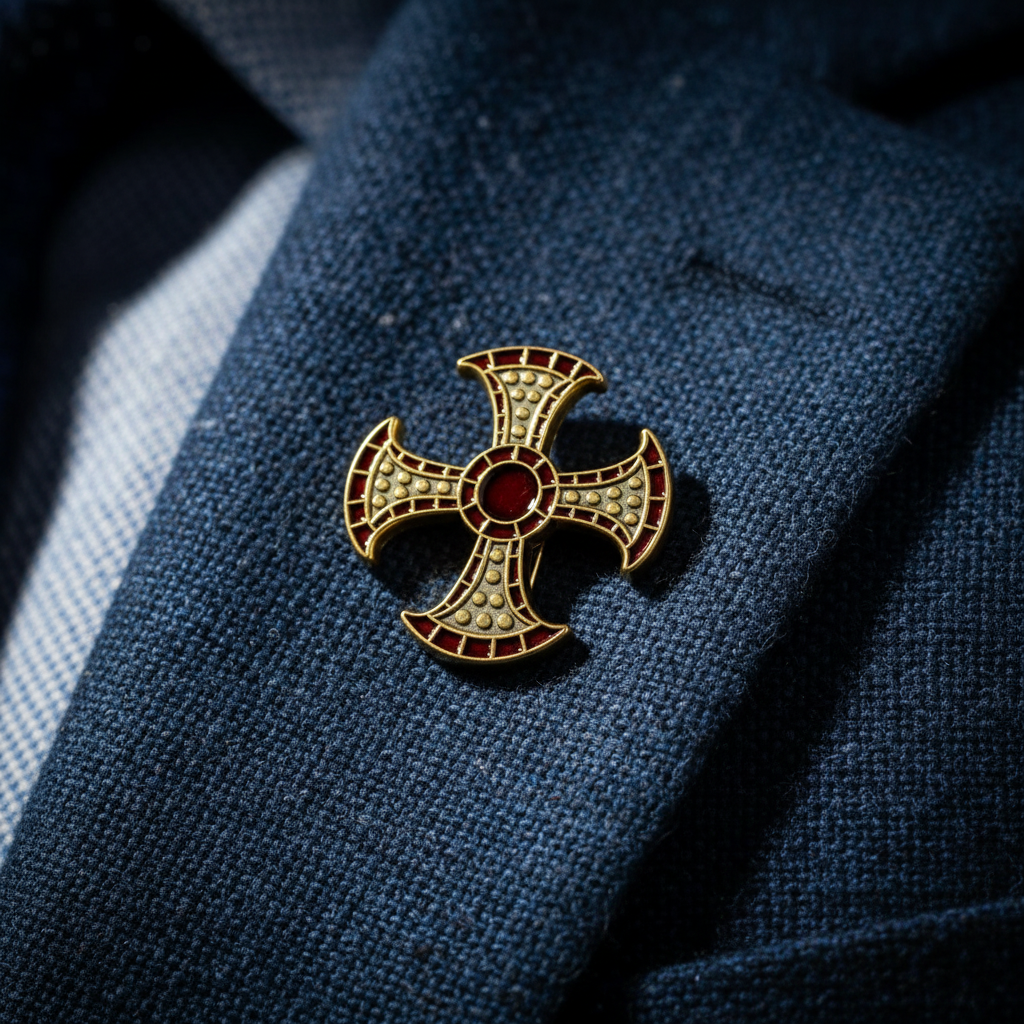 Anglo Saxon Cross Pin - 1.25" – Deus Vult Lapel Pins